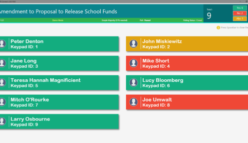 Tribal Council Voting System - Electronic Voting Clickers